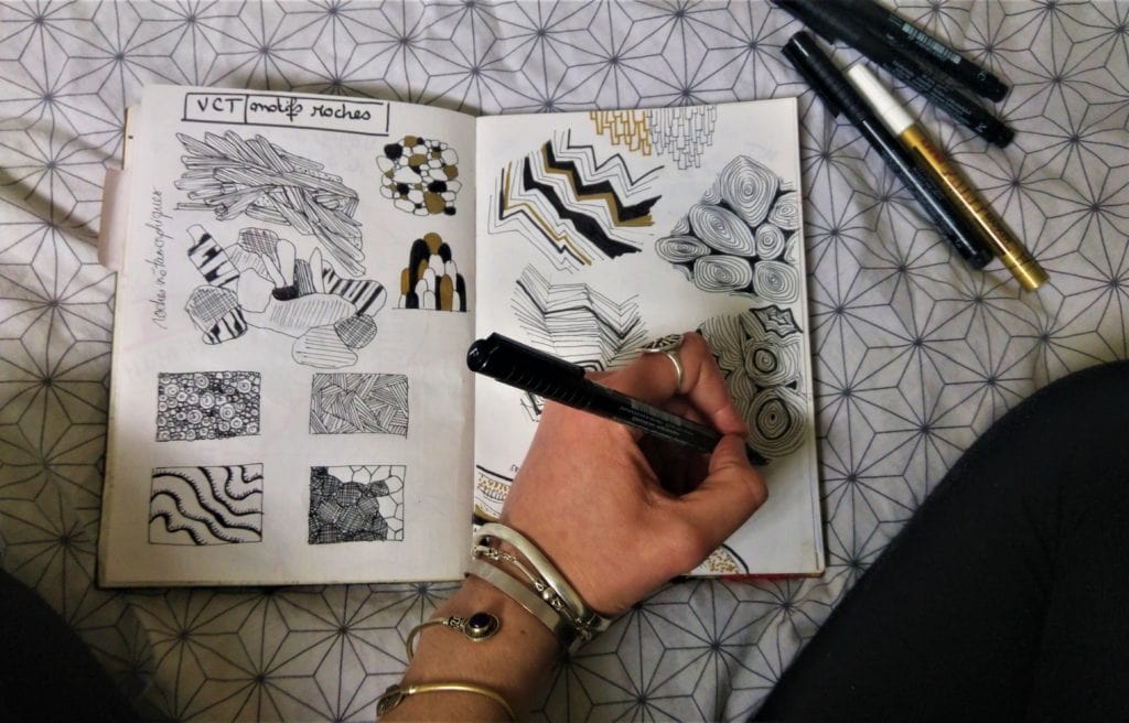 carnet artistique et autres outils d'artiste - Gaëlle Compozia